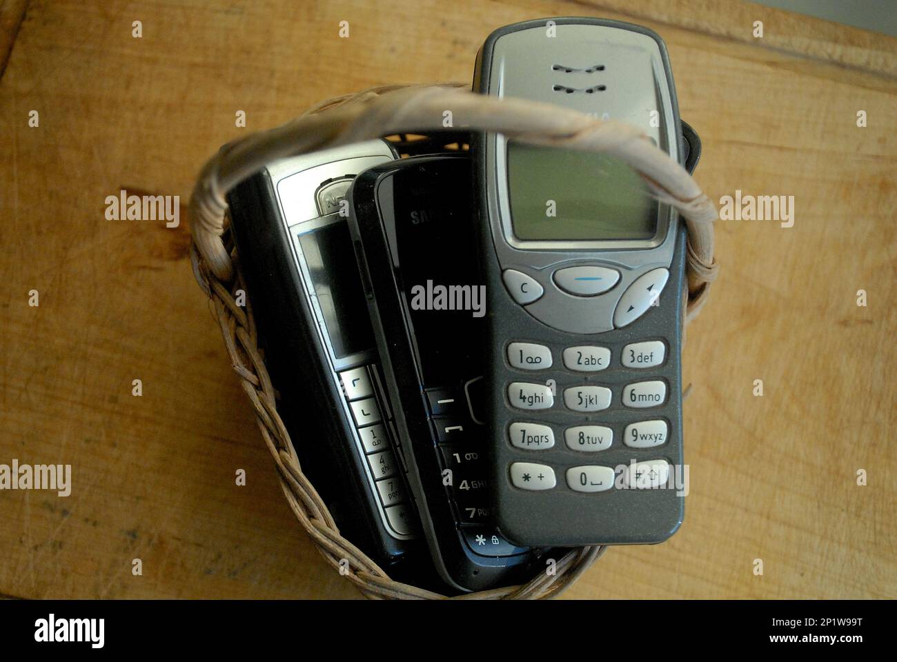 Copenhagen /Denmark/04 March 2023/Old mobile or cellphone Samsung fro ...