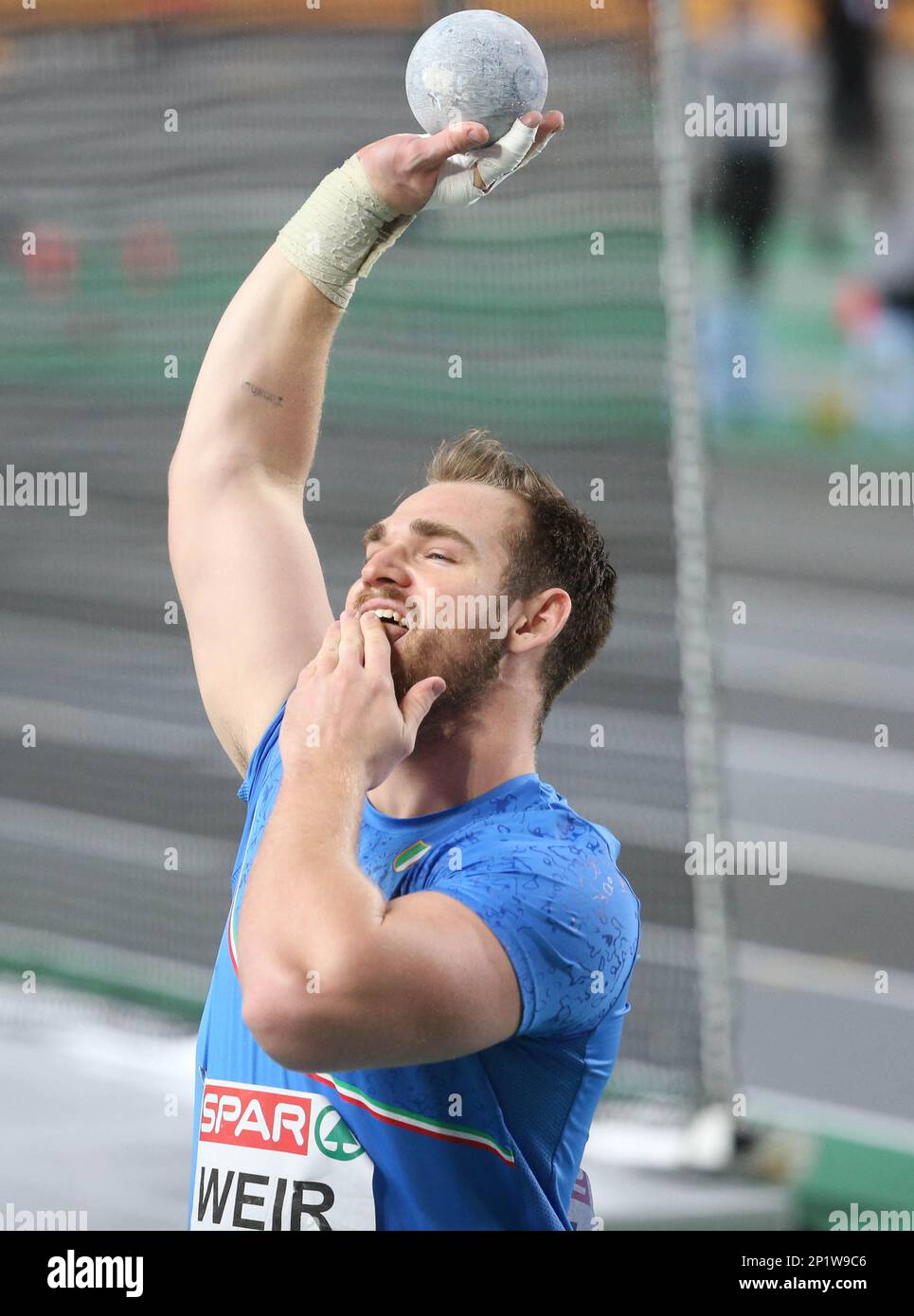 Istanbul, Turkey. 03rd Mar, 2023. Zane Weir of Italy Final Shot Put Men ...