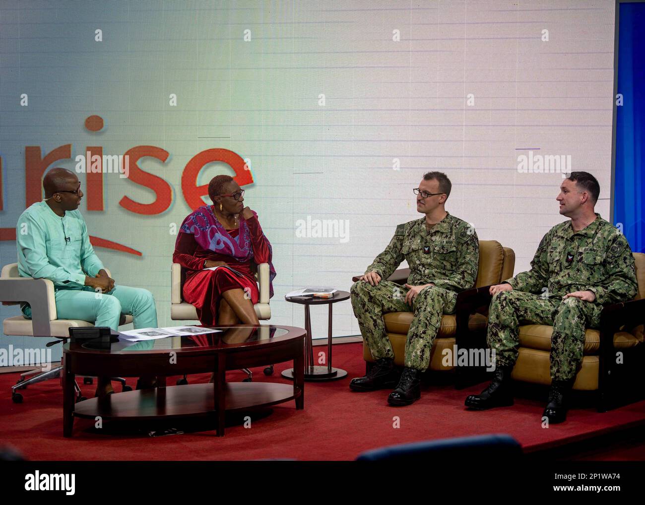 230128-N-DK722-1004 (Jan. 28, 2023) LAGOS, Nigeria – From left, Ayo ...