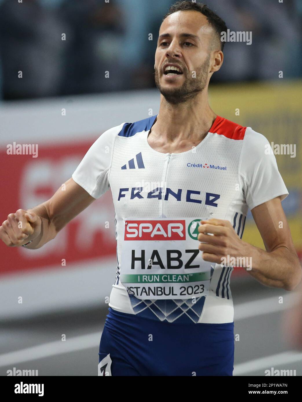 Istanbul, Turkey. 03rd Mar, 2023. Azeddine Habz of France Final 1500 m ...