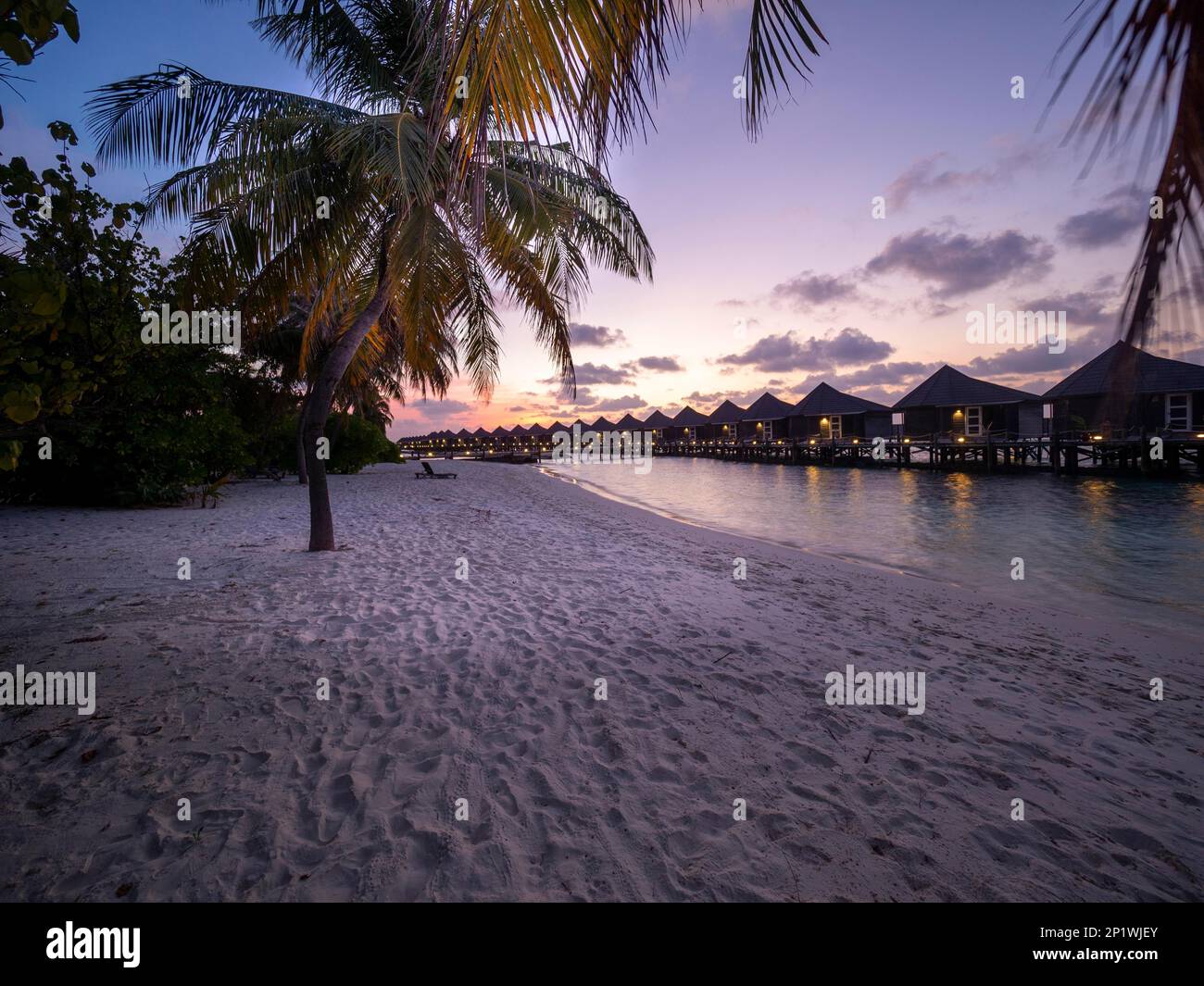 Holiday island in the Maldives, With swimming pool, Huts, and sun ...