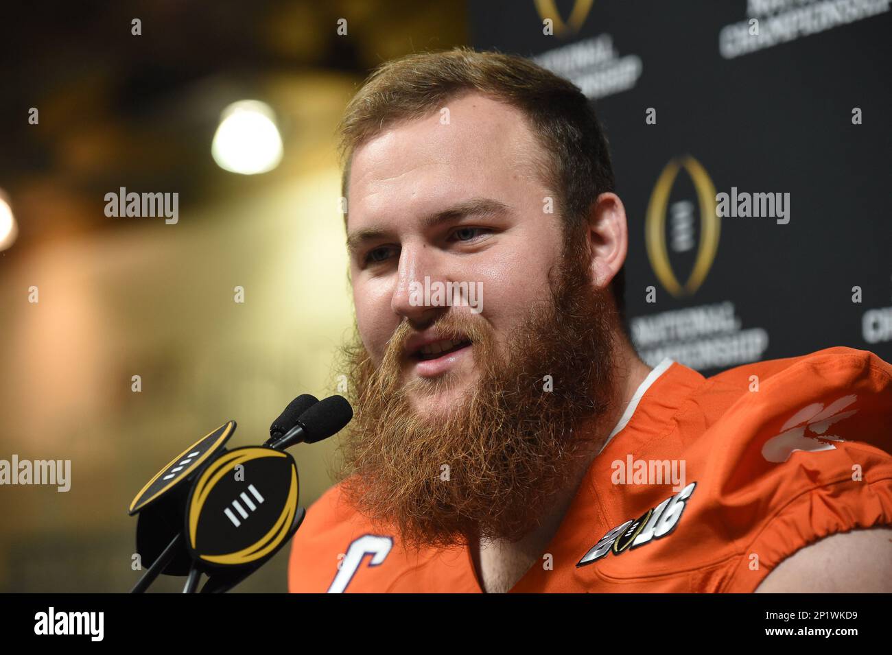 09 January 2016: Clemson offensive guard Eric Mac Lain during the ...
