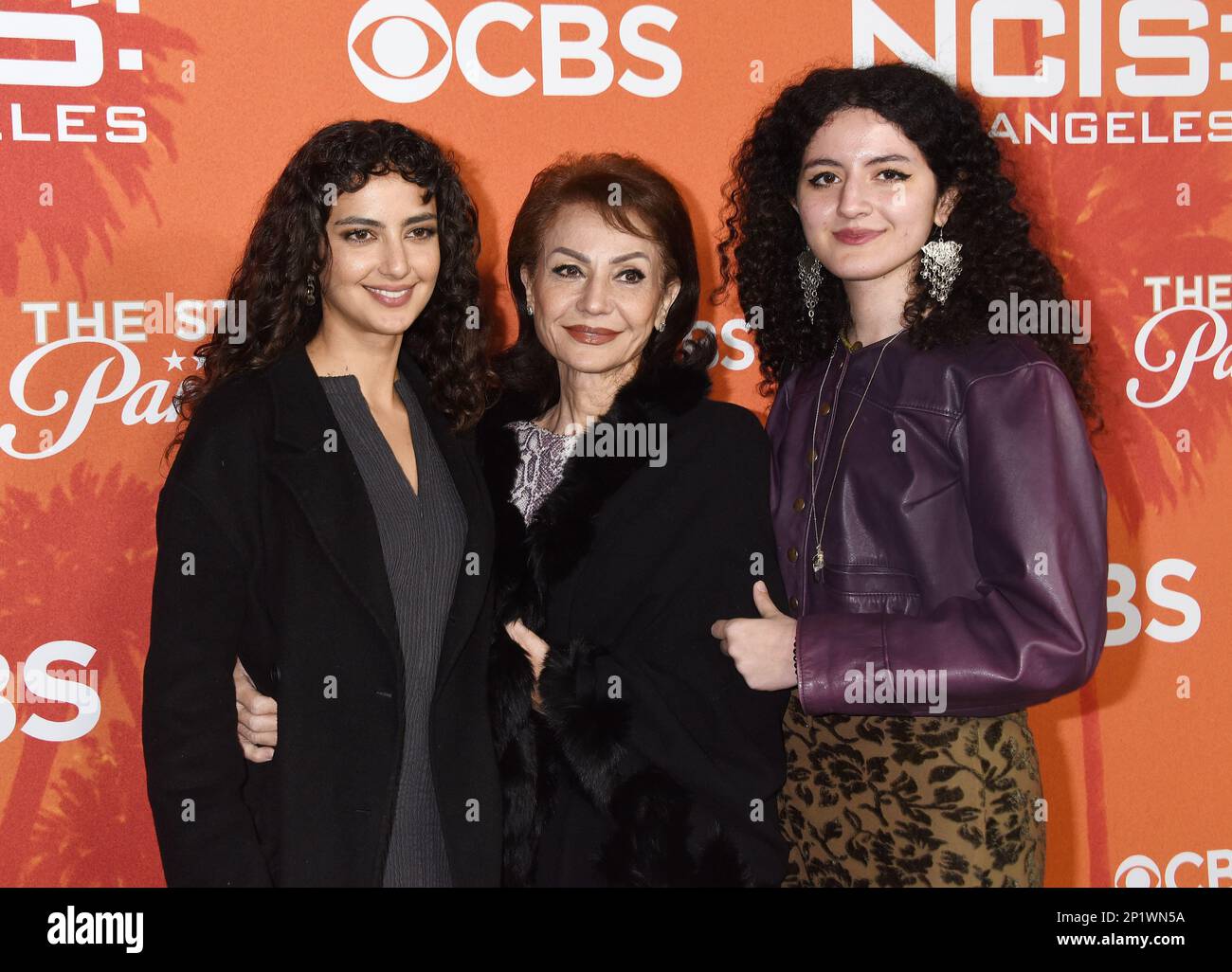 Medalion Rahimi, Fariba Rahimi and Lila Rahimi arriving to the "NCIS ...