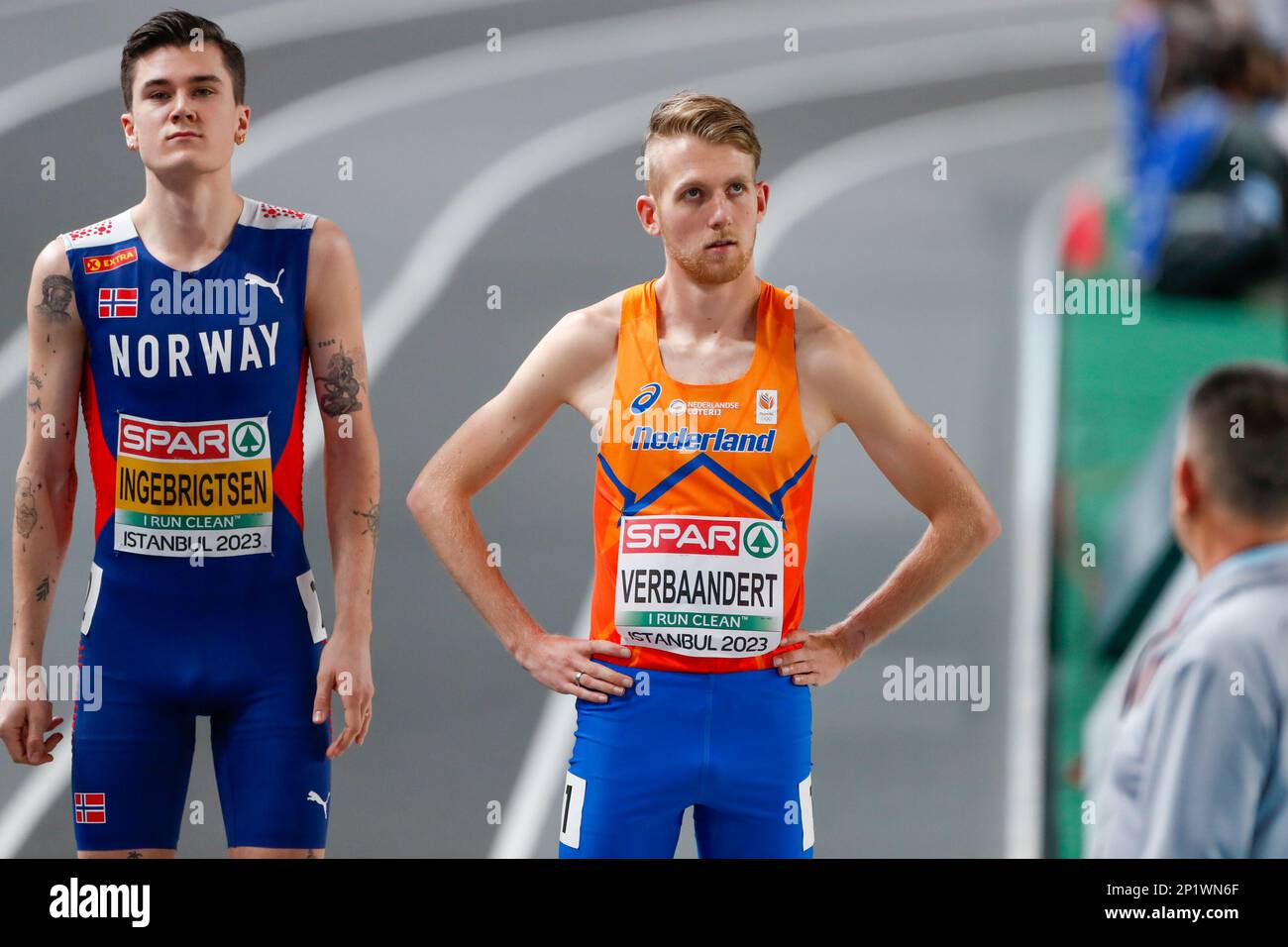 Tim verbaandert of the netherlands reacts before hi-res stock ...