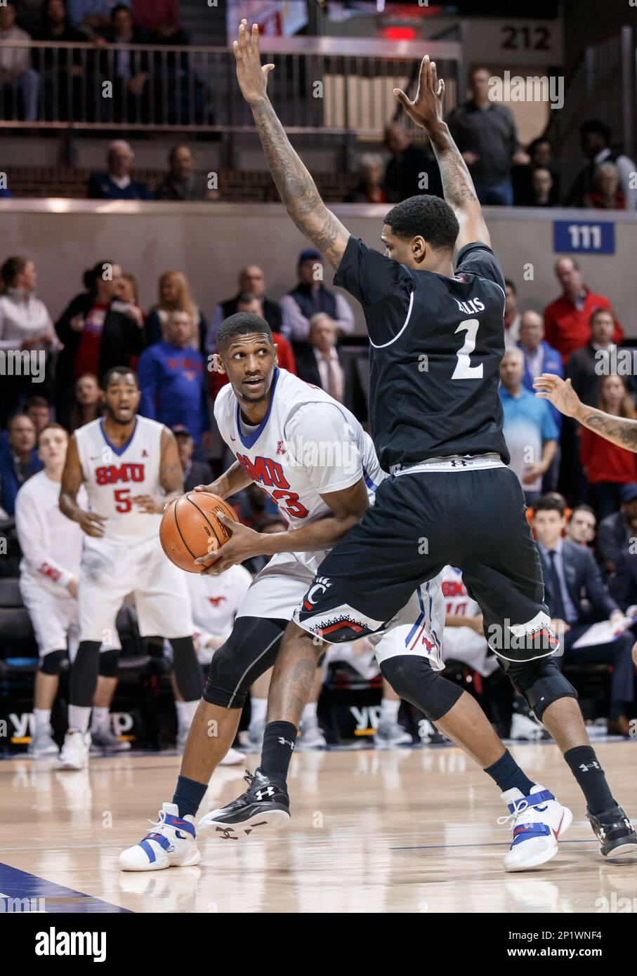07 January 2016 - SMU Mustangs forward Jordan Tolbert (#23) looks for a ...