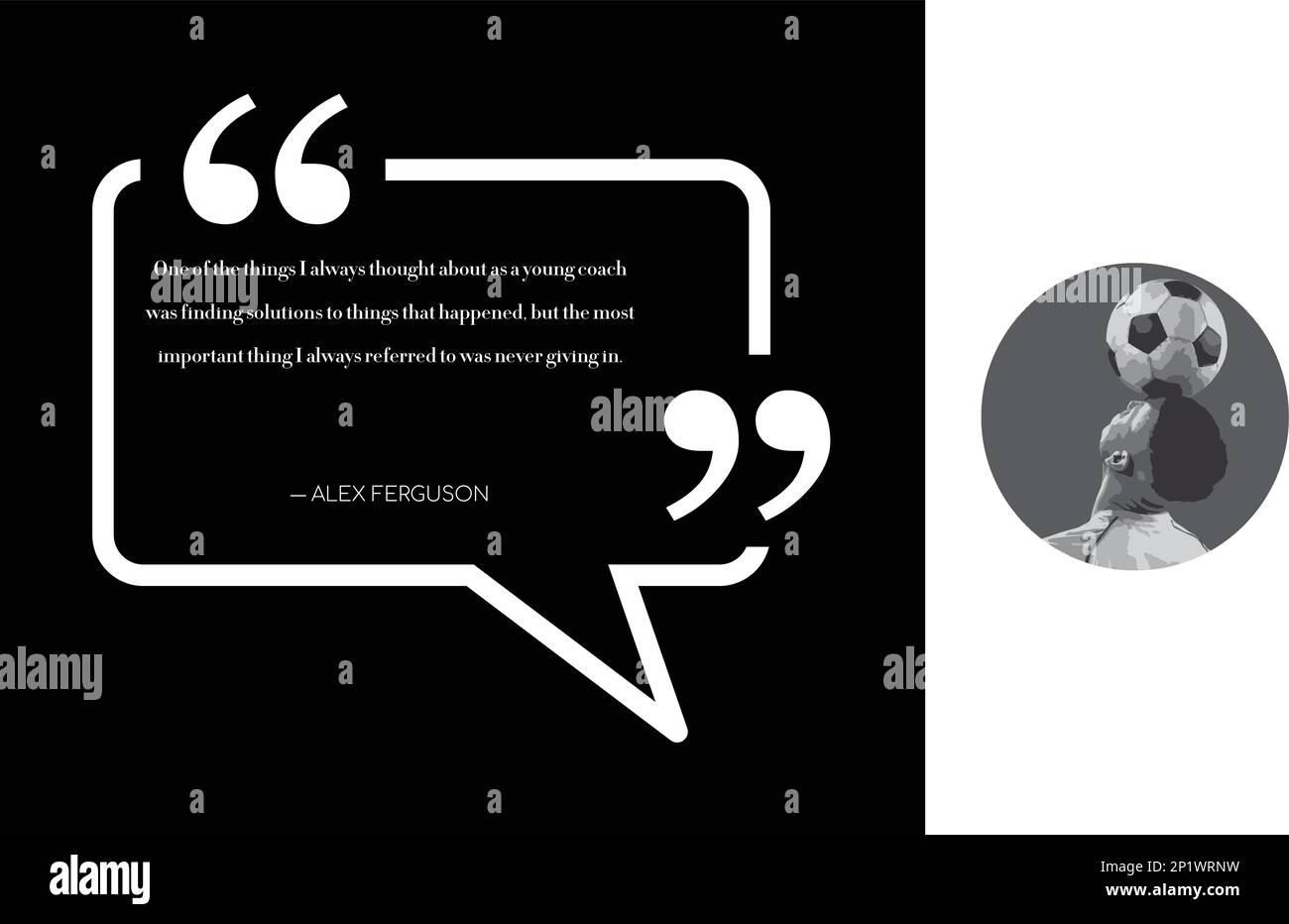 Football alex ferguson Stock Vector Images - Alamy