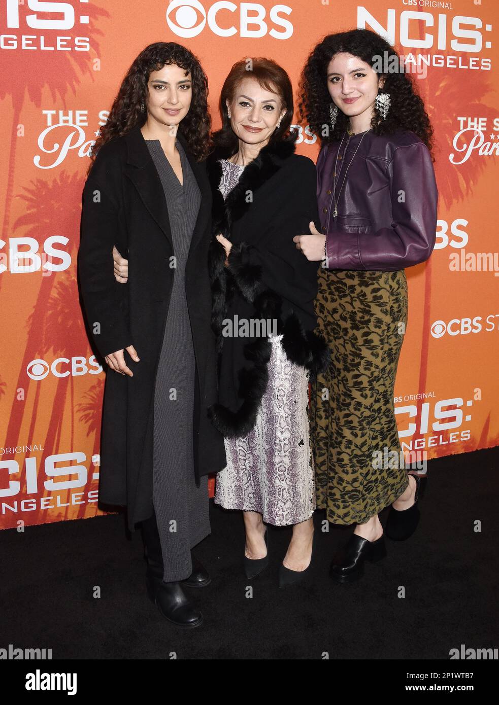 Medalion Rahimi, Fariba Rahimi and Lila Rahimi arriving to the "NCIS ...