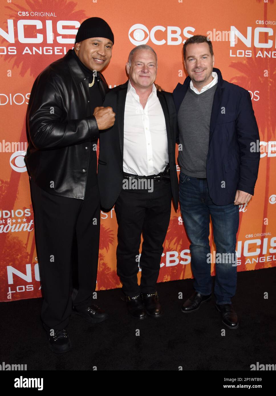 LL Cool J, R. Scott Gemmill and Chris O'Donnell arriving to the "NCIS ...