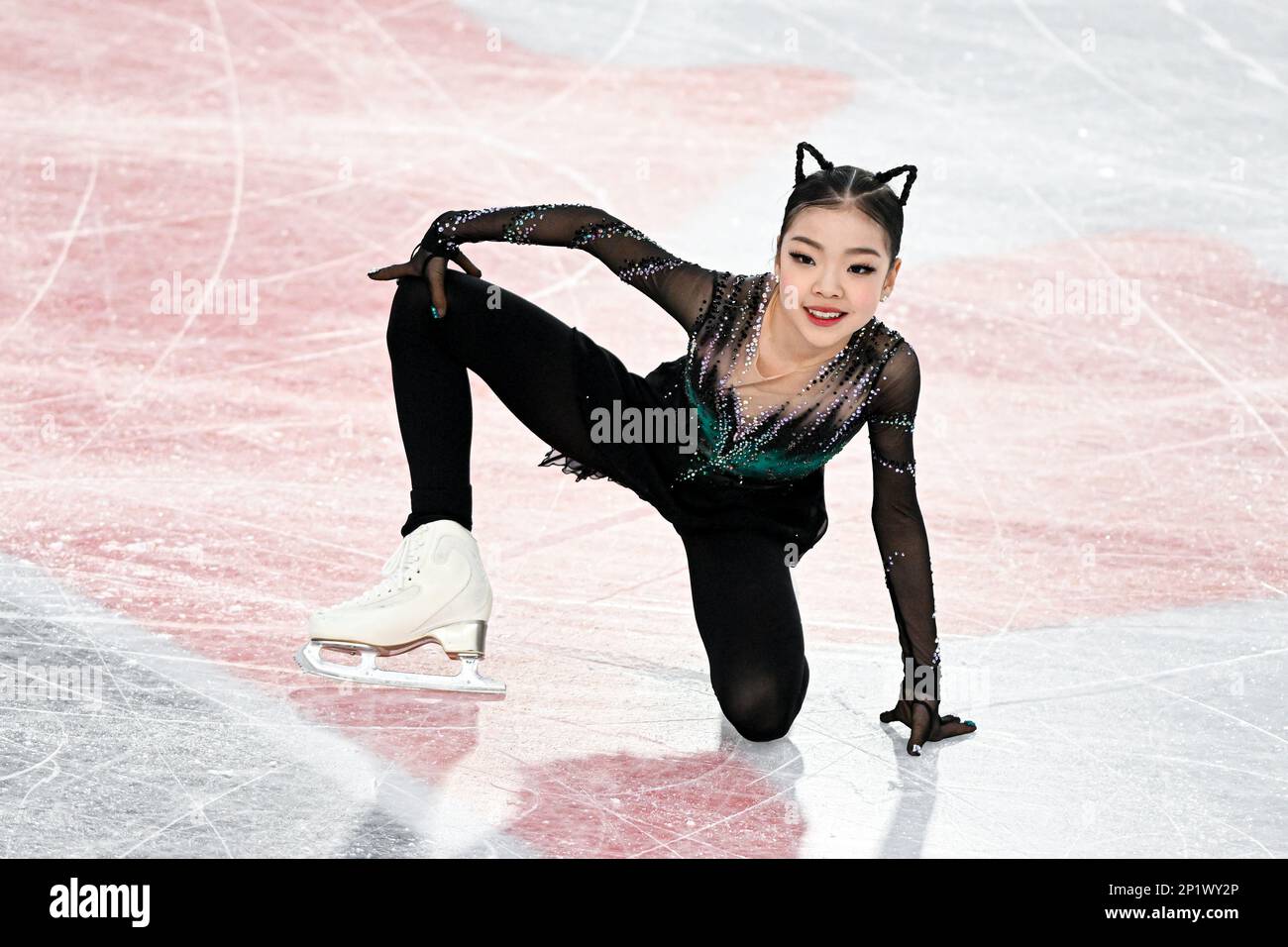 Minsol KWON (KOR), during Junior Women Free Skating, at the ISU World ...