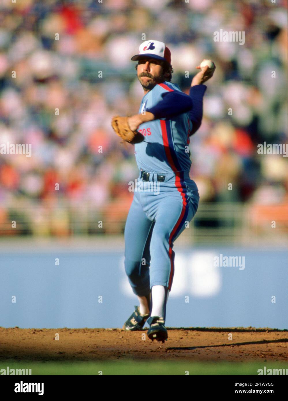 Montreal Expos Steve Rogers (45) in action during a game from his 1983 ... Montreal Expos Steve Rogers (45) in action during a game from his 1983 ...