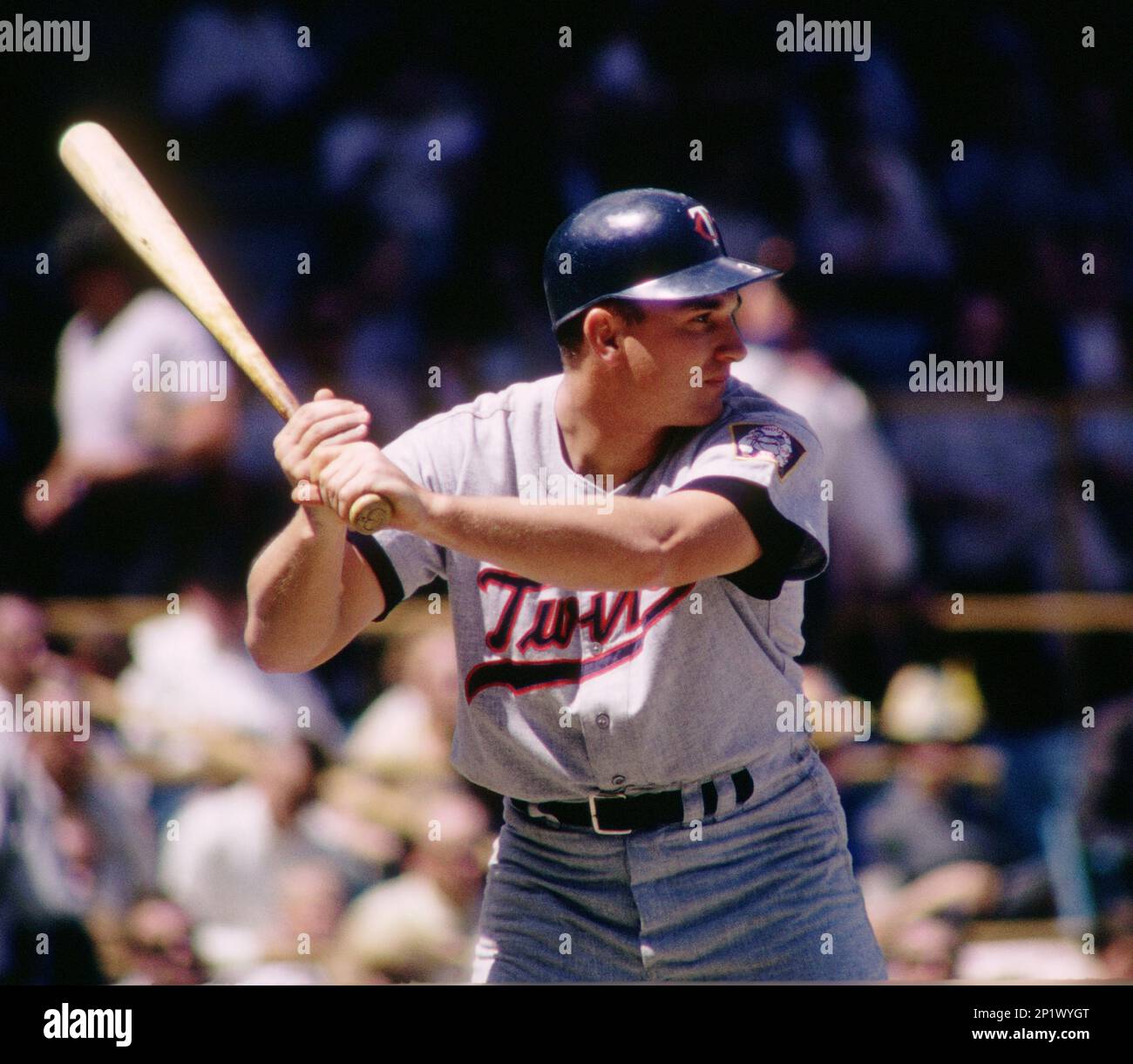 Minnesota Twins Harmon Killebrew(14) during a game from his 1965 season ...