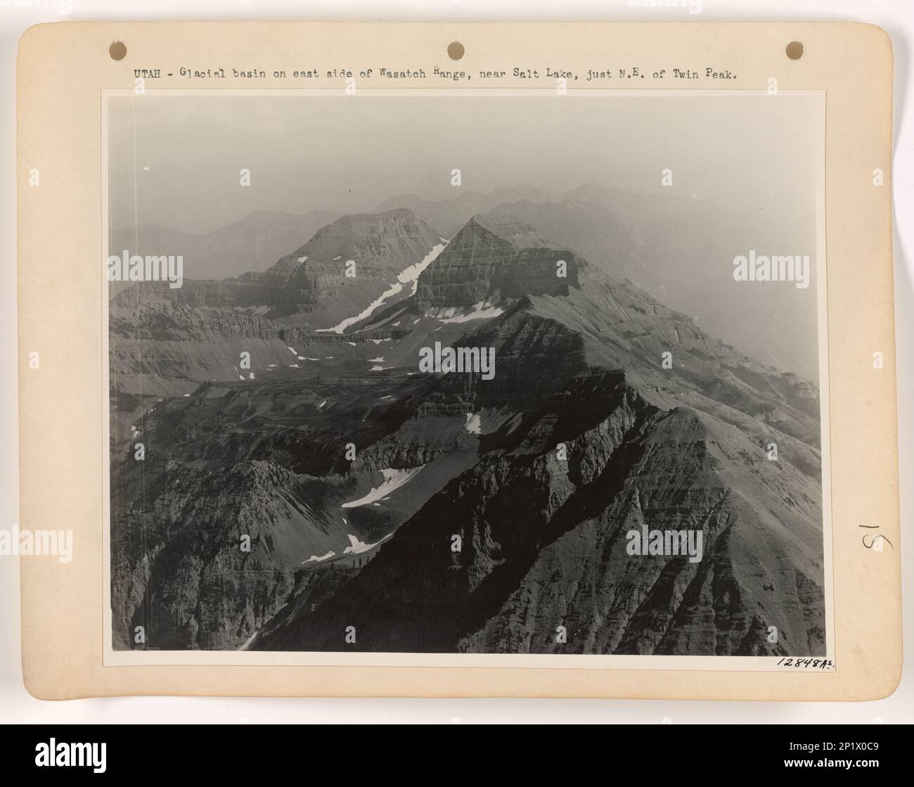 Utah - Wasatch Range, Aerial Photograph Stock Photo - Alamy