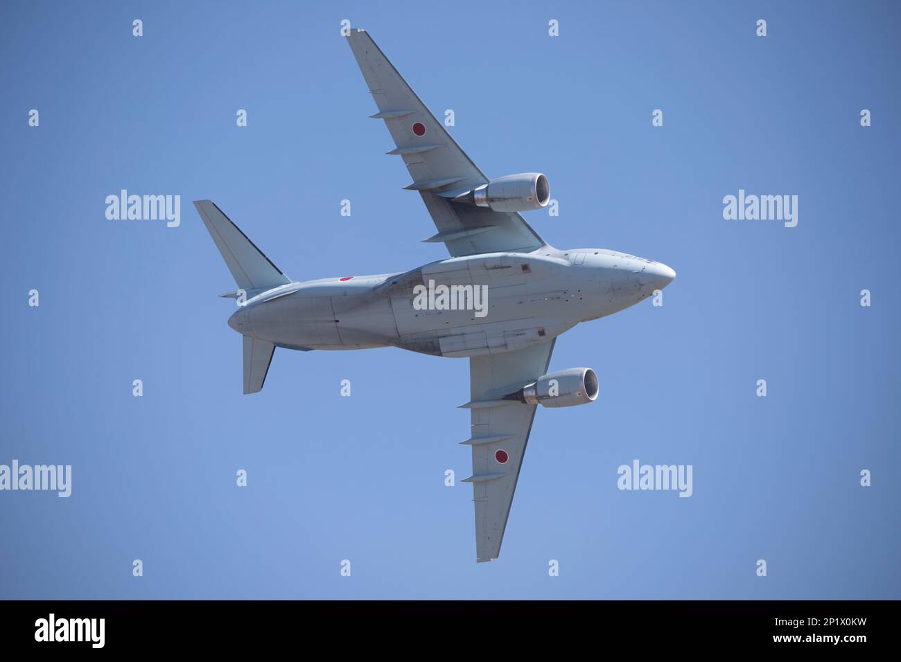 The Japanese Self-defence Air Force Kawasaki C-5 displaying its slow ...