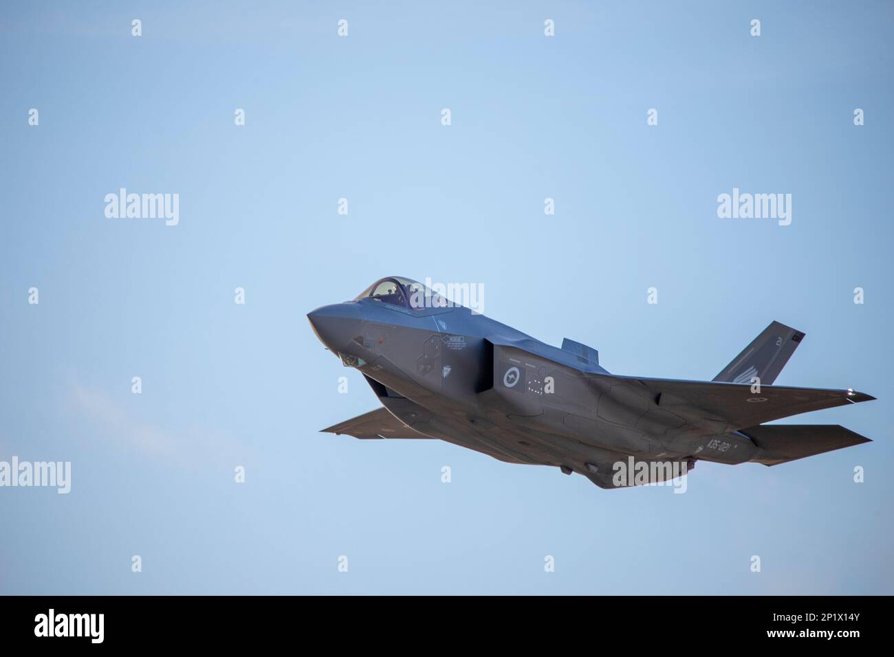 The RAAF F-35A Lighting II on display at the Avalon International ...
