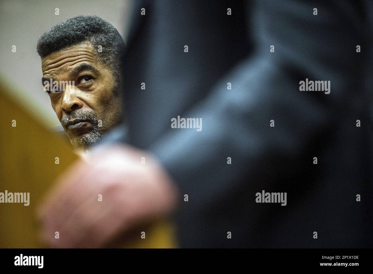 Flint City Councilman Eric Mays scowls at special prosecutor Michael ...