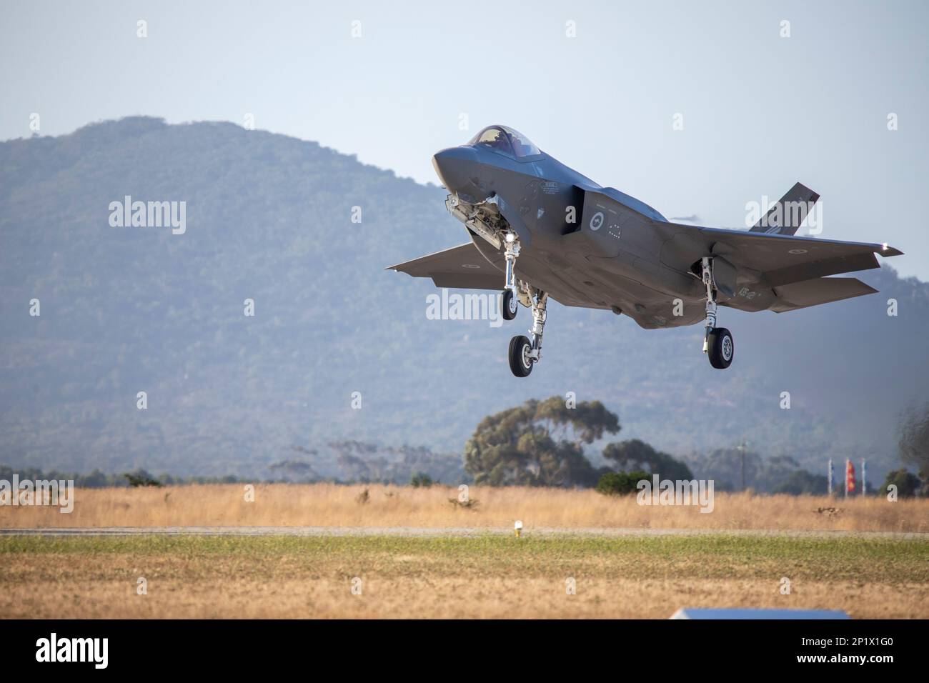 The RAAF F-35A Lighting II on display at the Avalon International ...