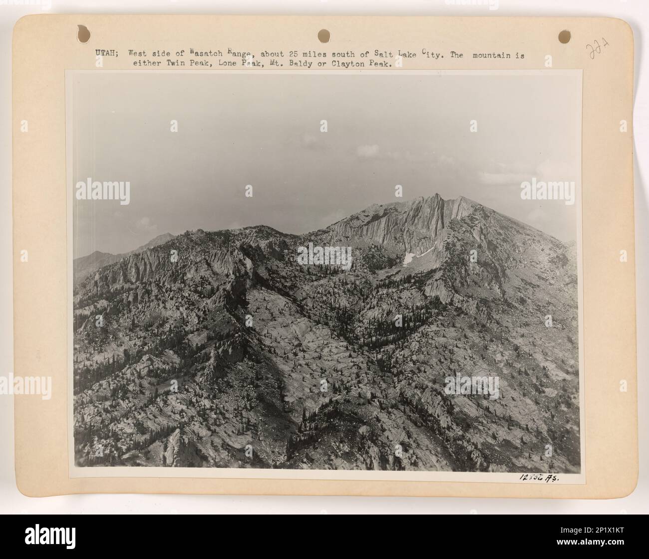 Utah - Wasatch Range, Aerial Photograph Stock Photo - Alamy