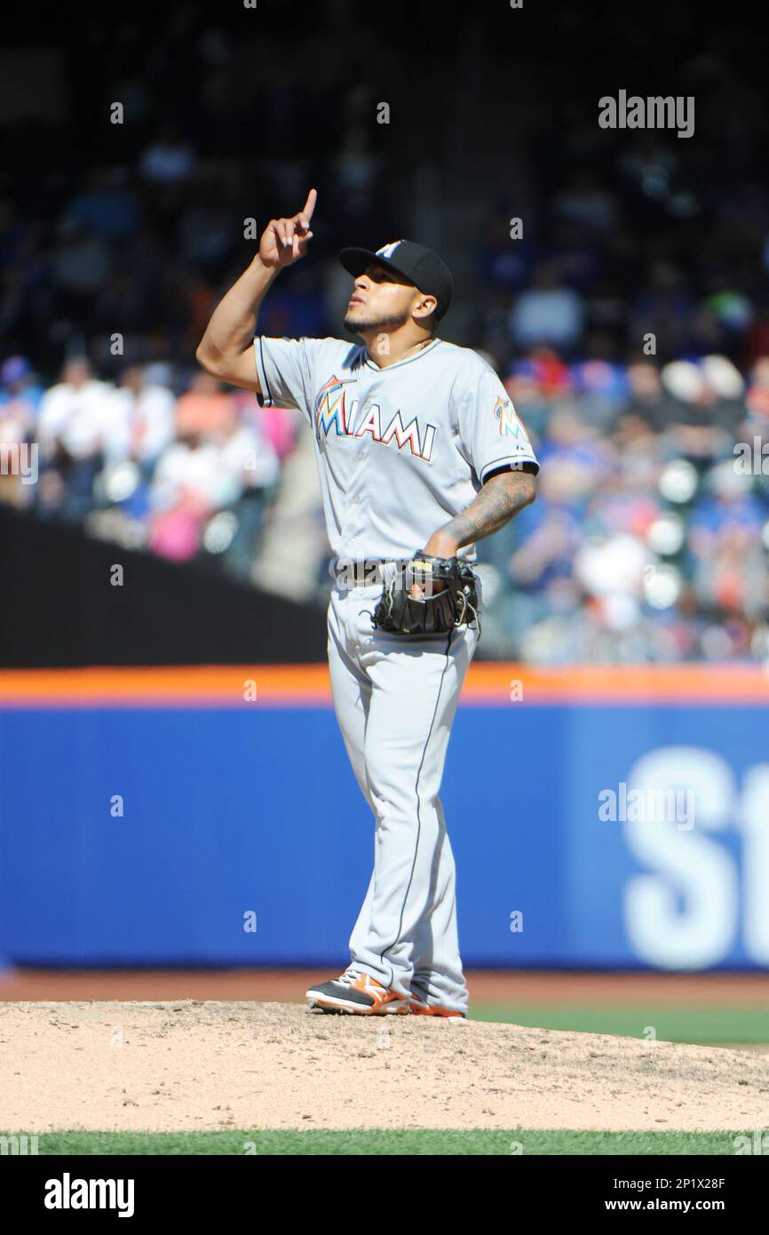 Miami Marlins pitcher A.J. Ramos (44) during game against the New York ...