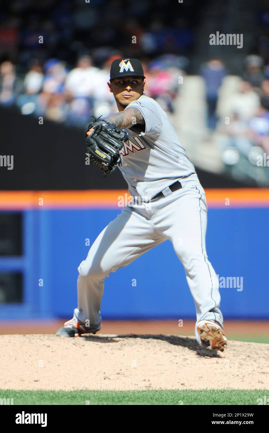Miami Marlins pitcher A.J. Ramos (44) during game against the New York ...
