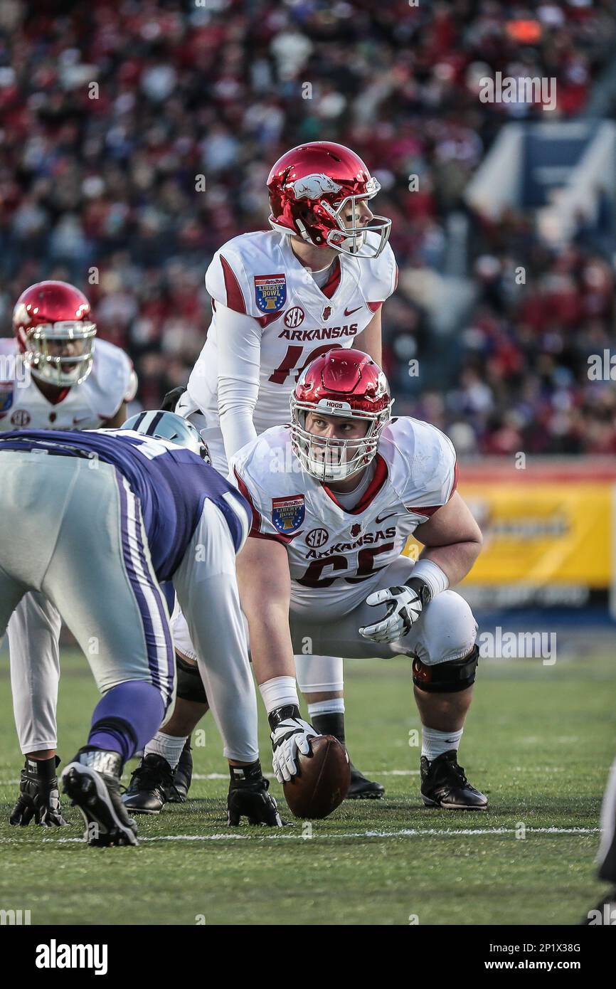 January 2, 2016: Arkansas Razorbacks offensive lineman Mitch Smothers ...