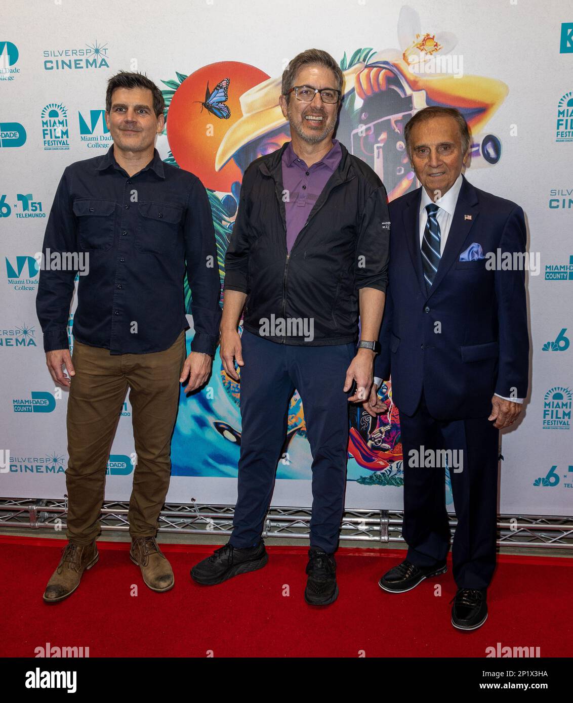 MIAMI, FLORIDA - MARCH 3: Mark Stegemann, Ray Romano and Tony Lo Biano ...