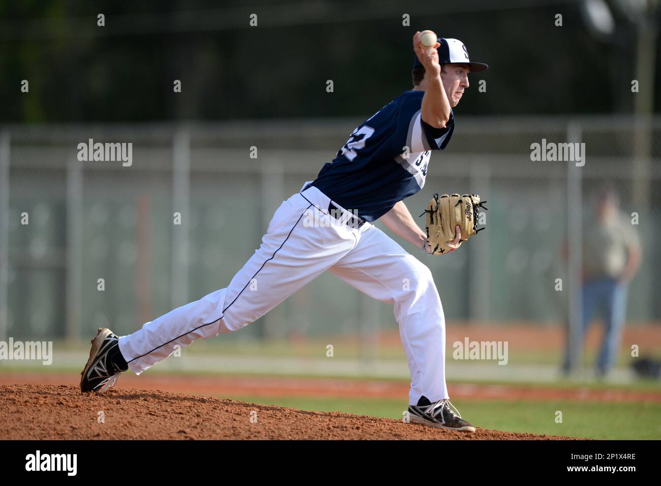 UW-Stout Blue Devils pitcher Zach Carlson (32) during the first game of ...