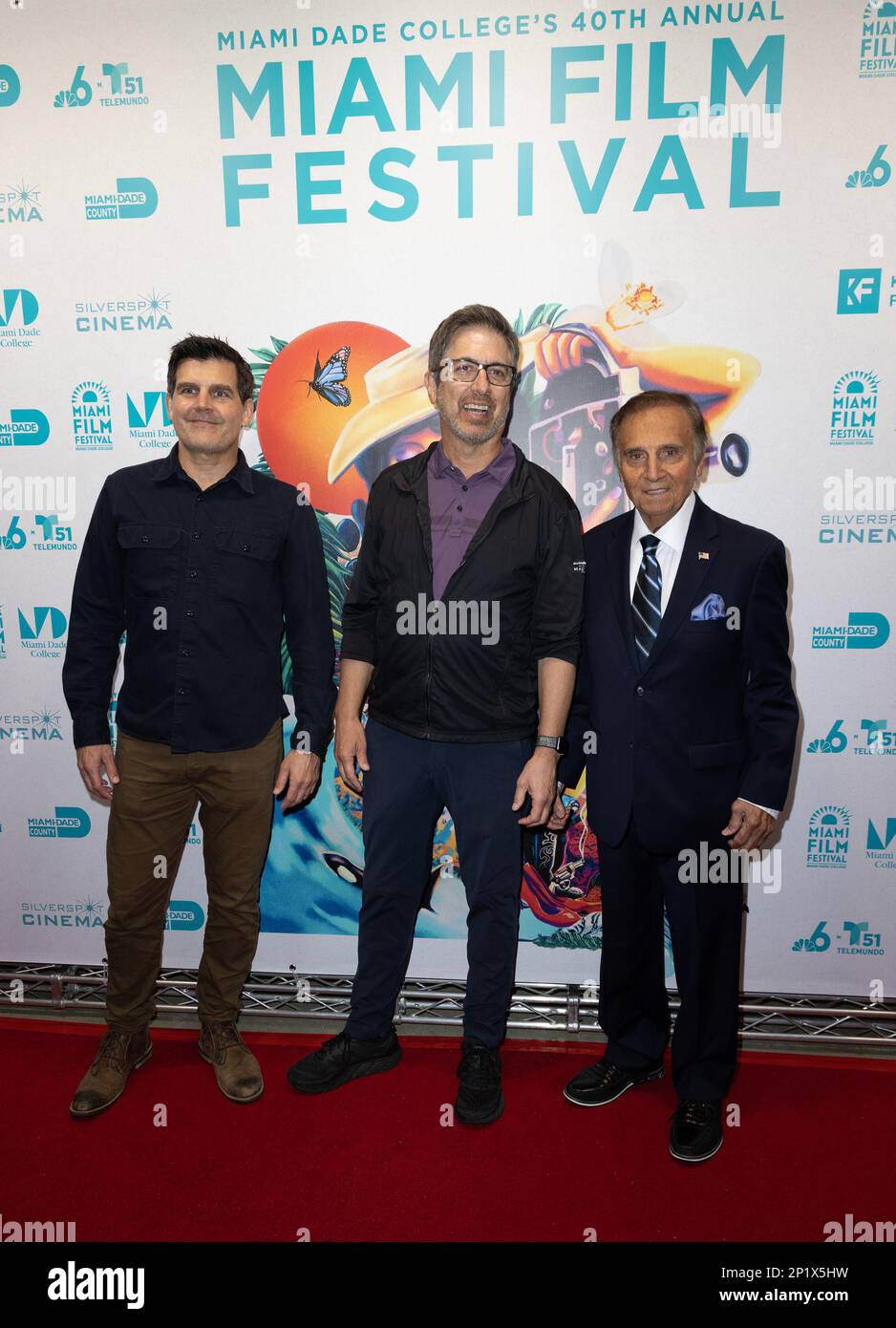 MIAMI, FLORIDA - MARCH 3: Mark Stegemann, Ray Romano and Tony Lo Biano ...