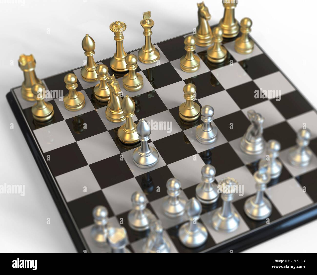 Chess game, illustration Stock Photo - Alamy