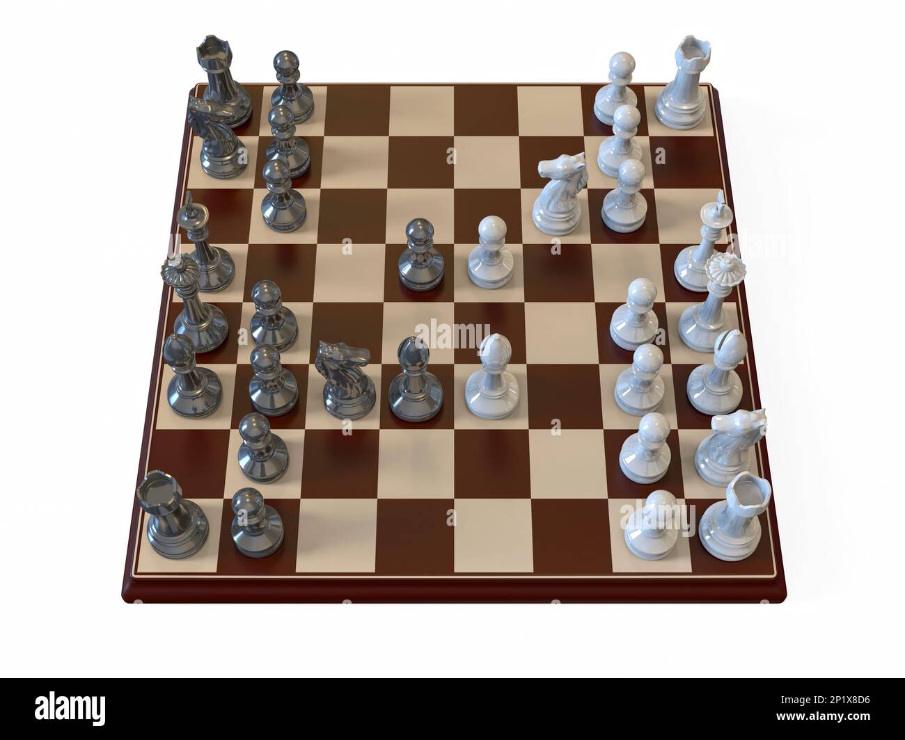 Chess game, illustration Stock Photo - Alamy
