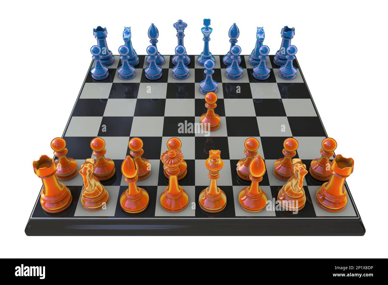 Chess game, illustration Stock Photo - Alamy
