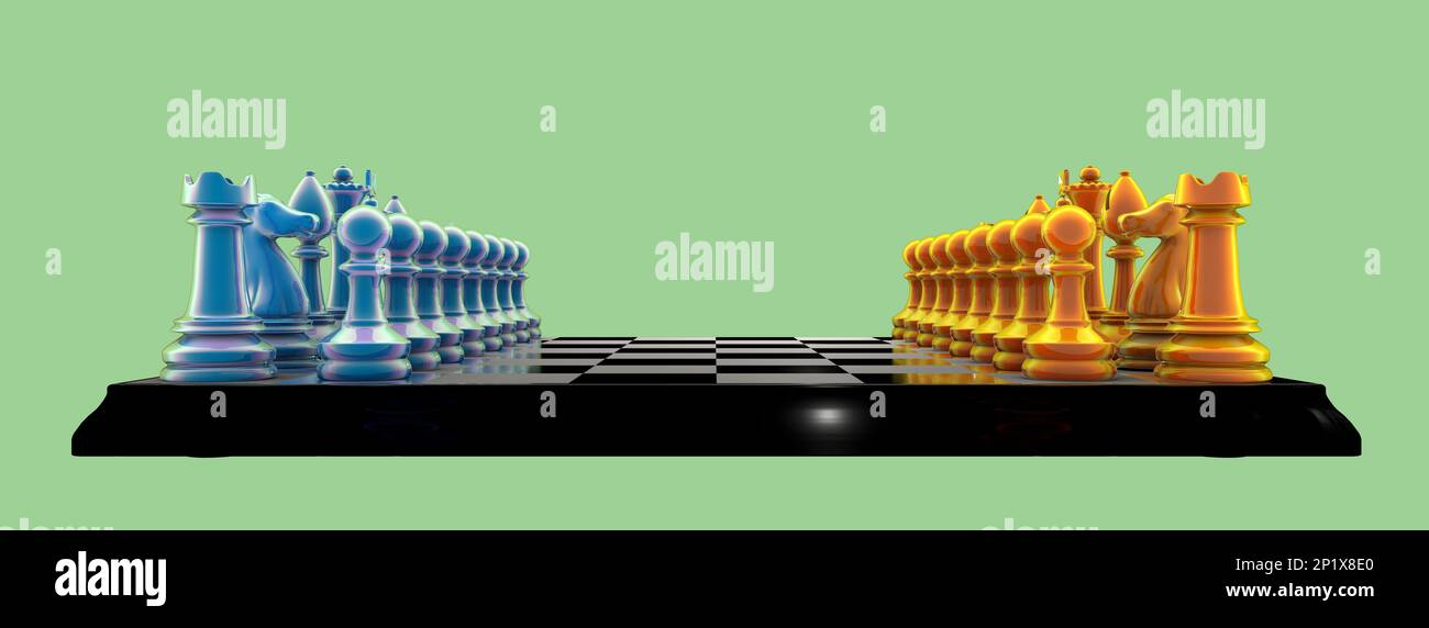 Chess game, illustration Stock Photo - Alamy