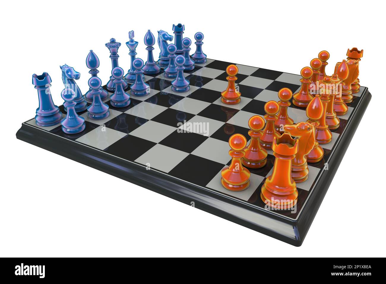 Chess game, illustration Stock Photo - Alamy