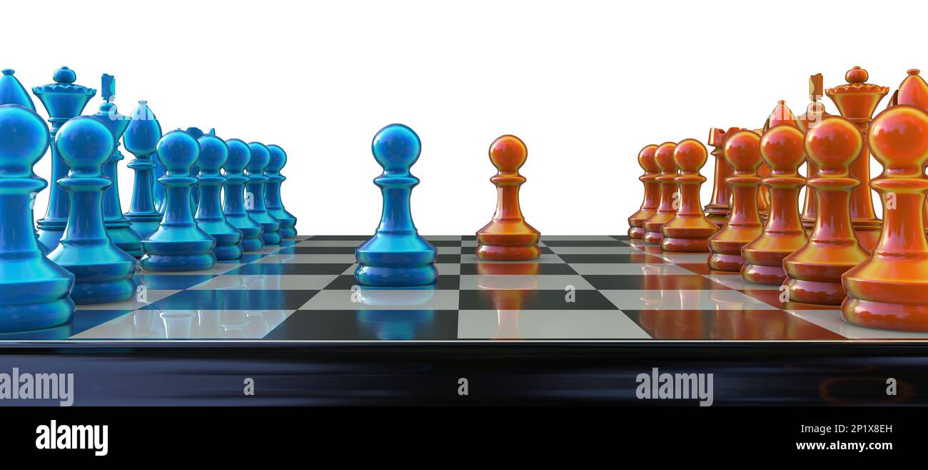 Chess game, illustration Stock Photo - Alamy