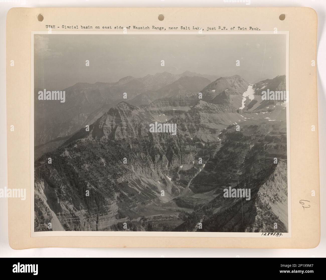 Utah - Wasatch Range, Aerial Photograph Stock Photo - Alamy