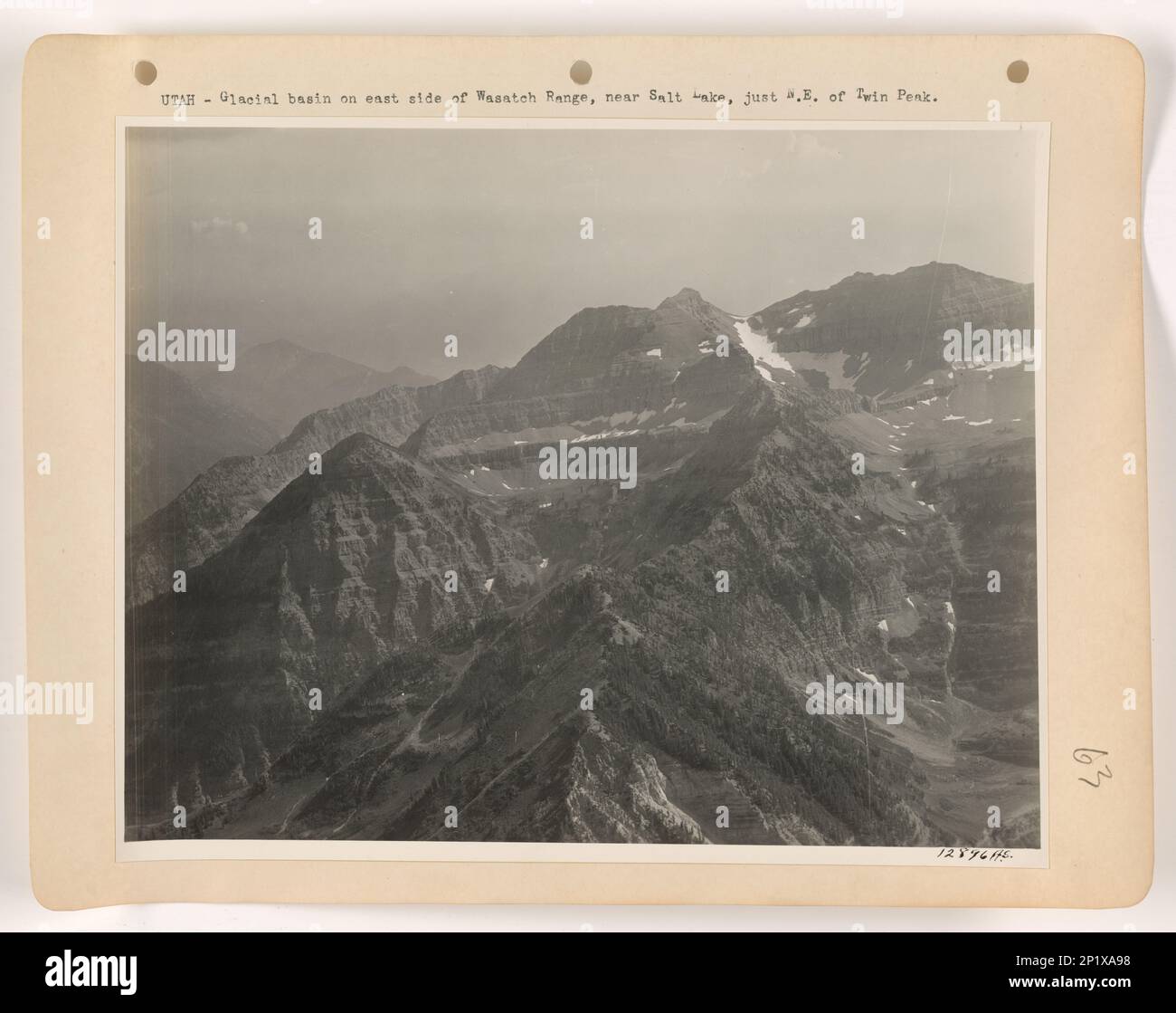 Utah - Wasatch Range, Aerial Photograph Stock Photo - Alamy