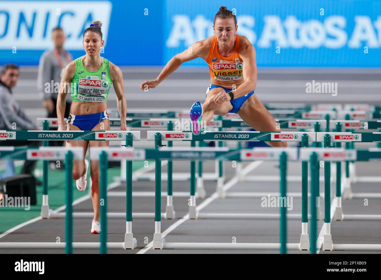 ISTANBUL, TURKEY - MARCH 4: Nadine Visser of the Netherlands competing ...
