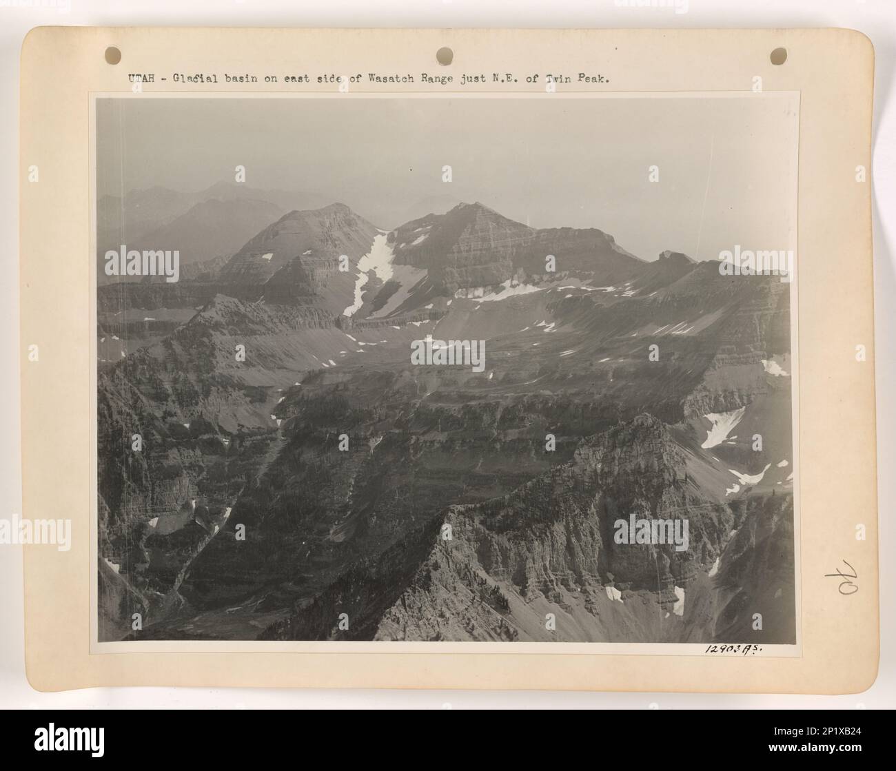 Utah - Wasatch Range, Aerial Photograph Stock Photo - Alamy