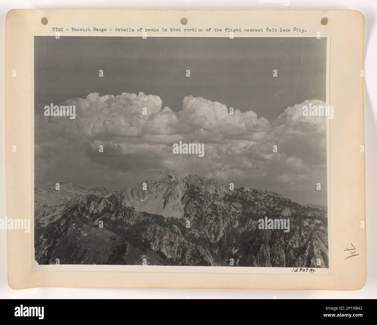 Utah - Wasatch Range, Aerial Photograph Stock Photo - Alamy