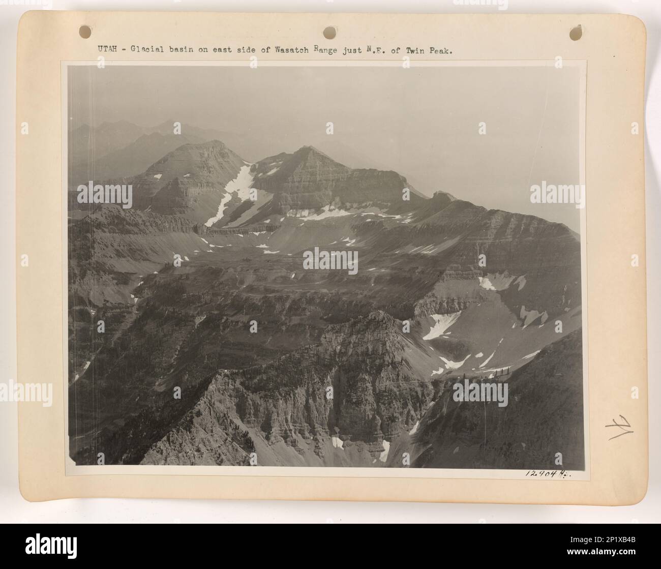Utah - Wasatch Range, Aerial Photograph Stock Photo - Alamy