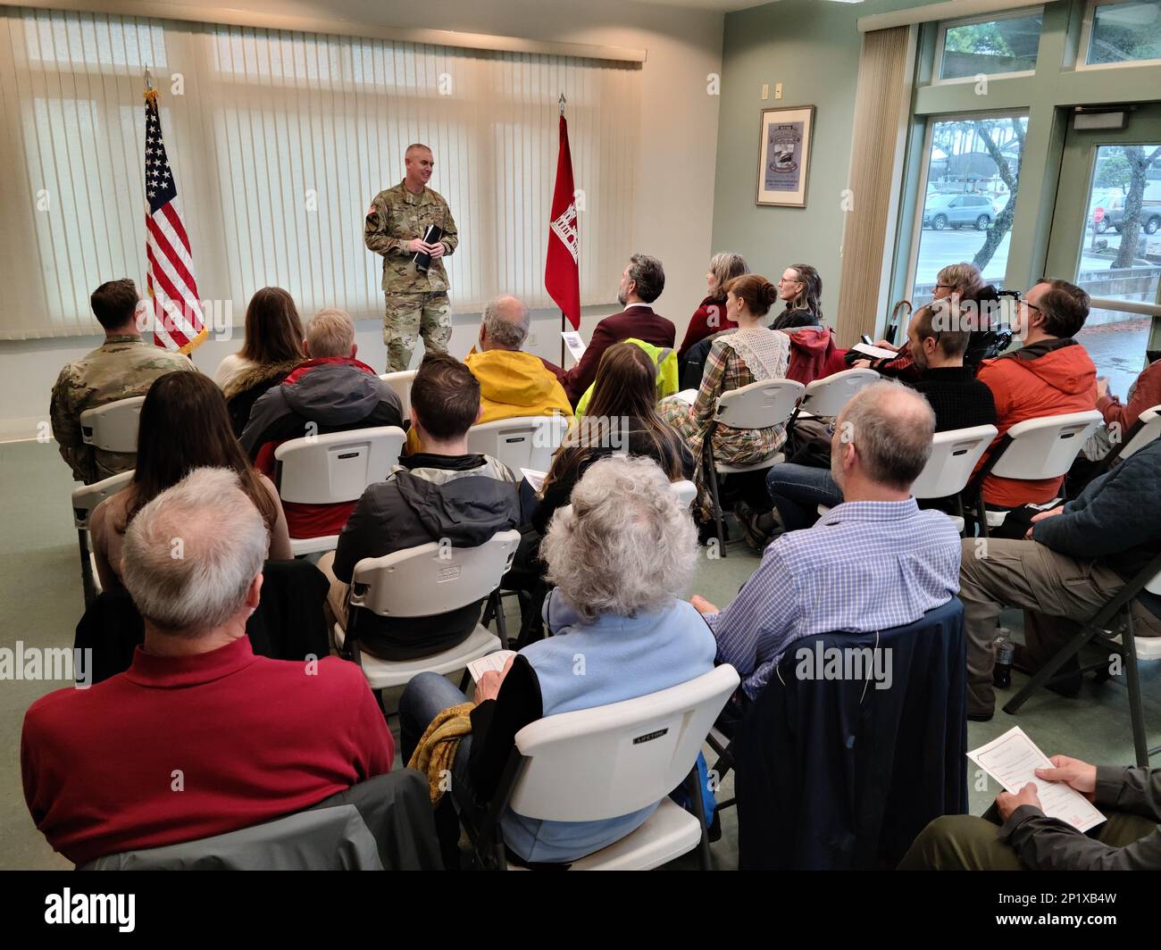 Colonel Mike Helton, commander of the U.S. Army Corps of Engineers ...
