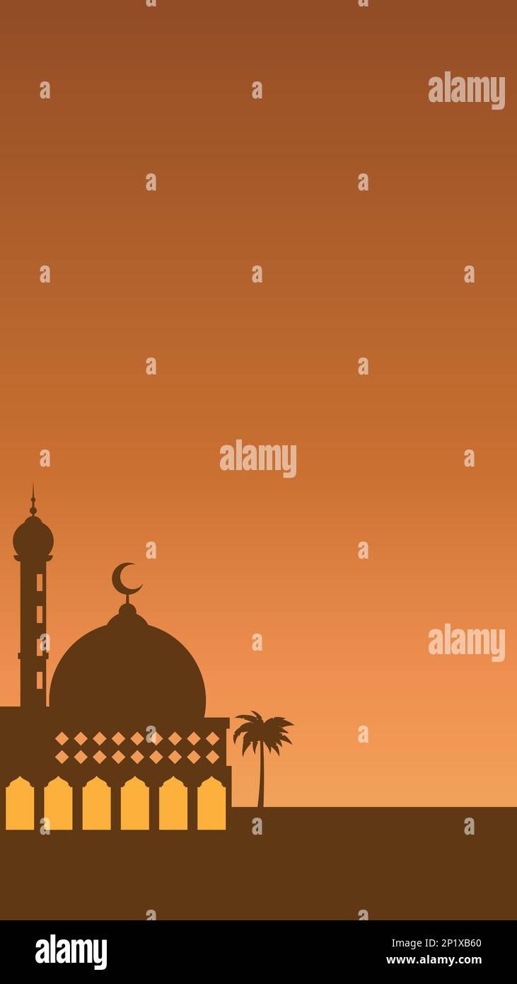 Islamic background template for social media story template with copy ...