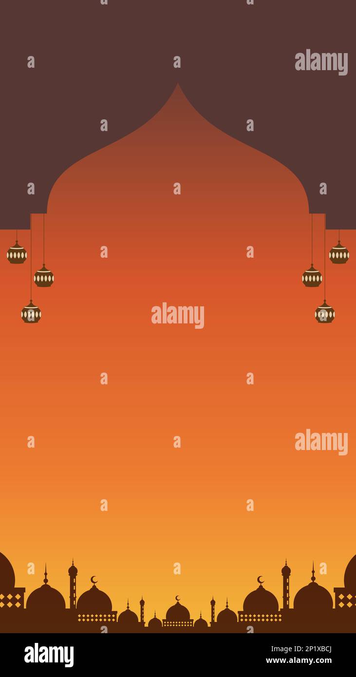 Islamic background template for social media story template with copy ...