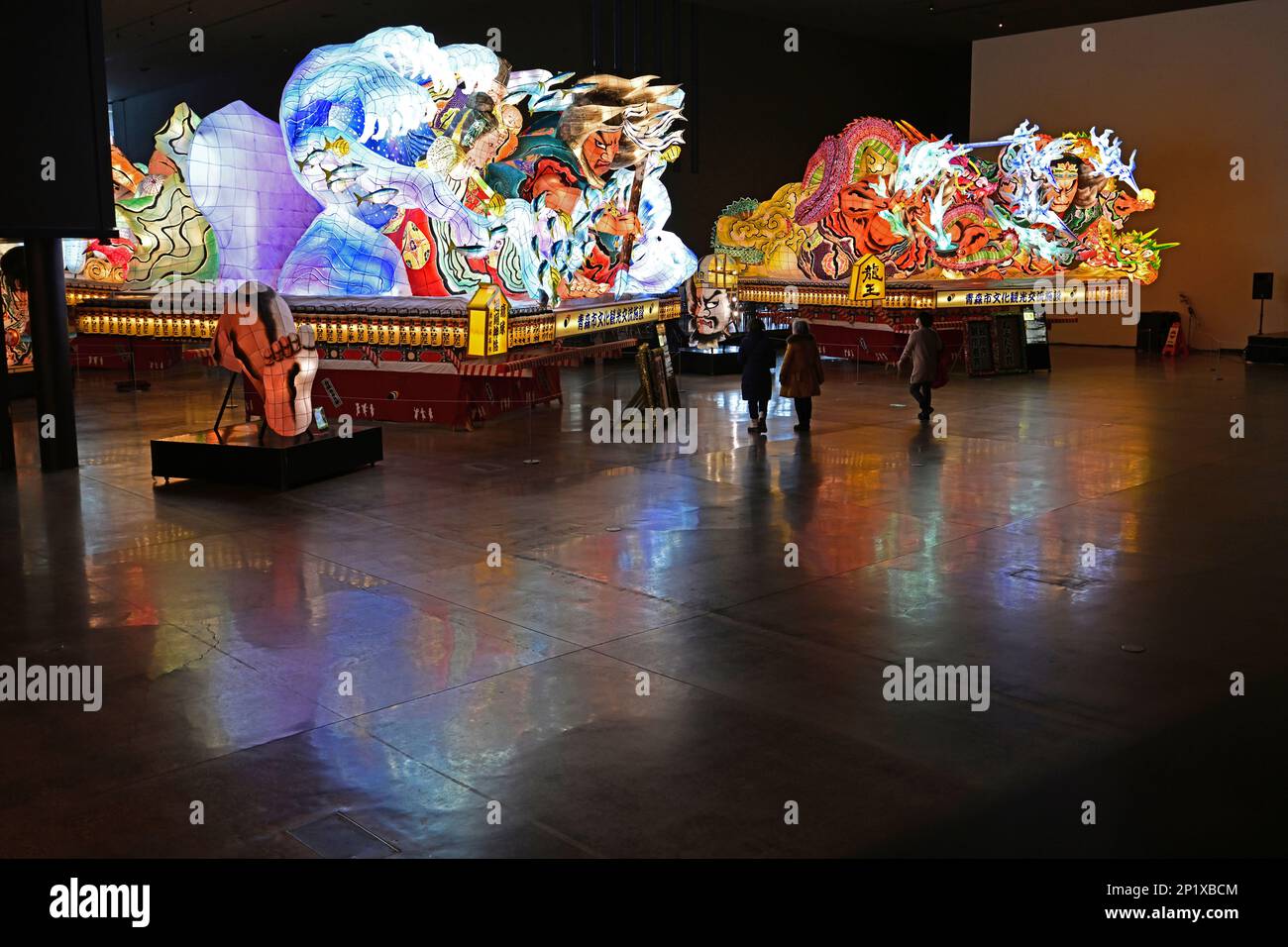 Nebuta is displayed at Nebuta Museum WA RASSE in Aomori City, Aomori ...
