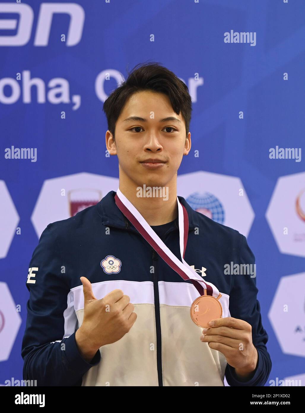 Doha, Qatar. 3rd Mar, 2023. Bronze medalist Shiao Yu-Jan of Chinese ...