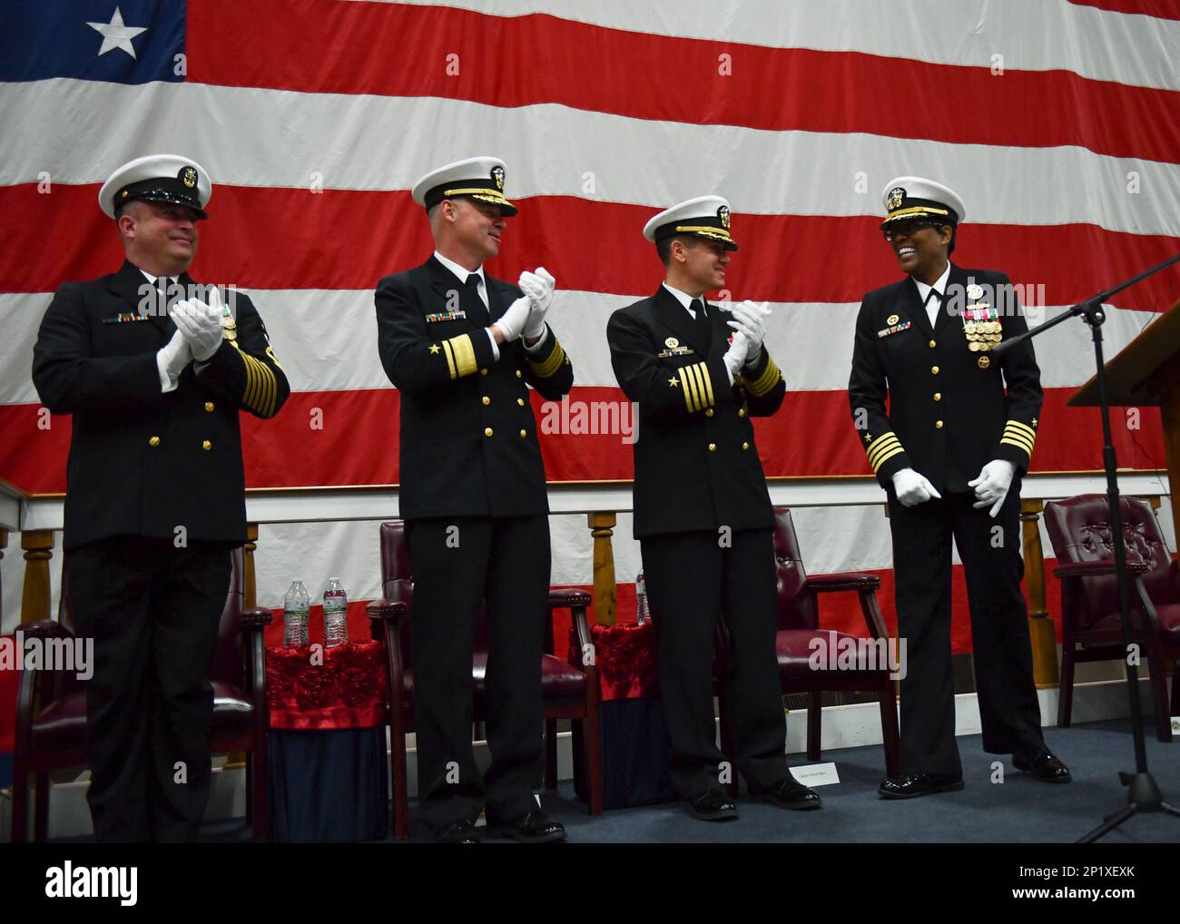 230203-N-ZV473-1131 NORFOLK, VA (Feb. 03, 2023) (Left to right) Command ...