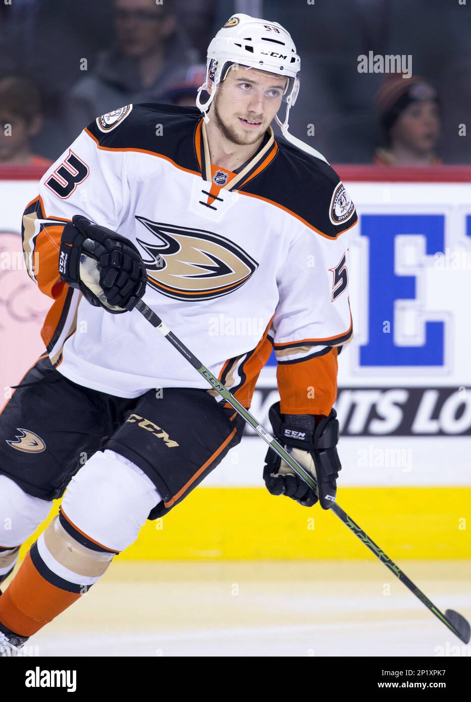 NHL player profile photo on Anaheim Ducks' Shea Theodore at a game ...