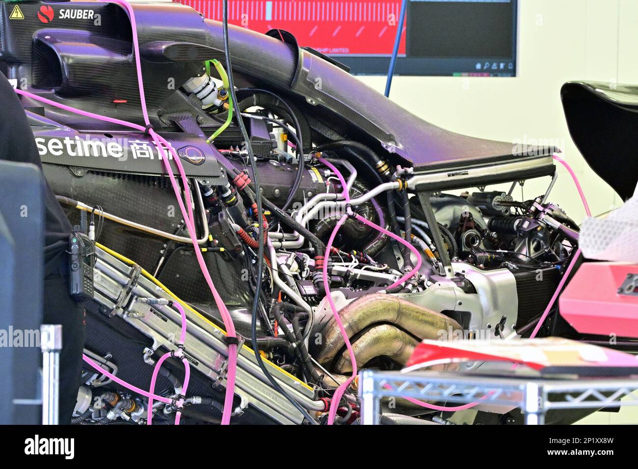 Ferrari f1 engine detail hi-res stock photography and images - Alamy