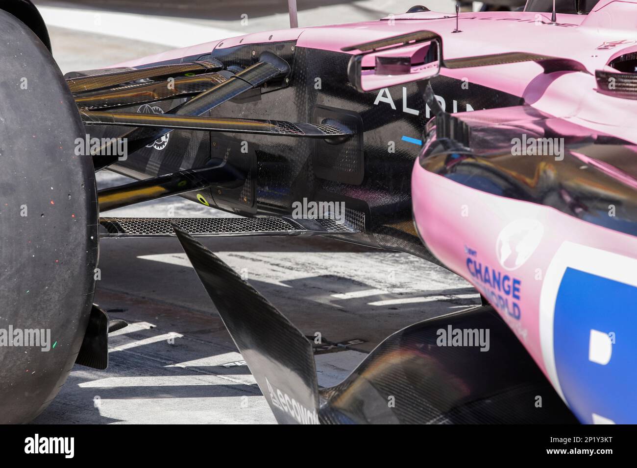 Alpine F1 Team A523, mechanical detail during the Formula 1 Gulf Air ...