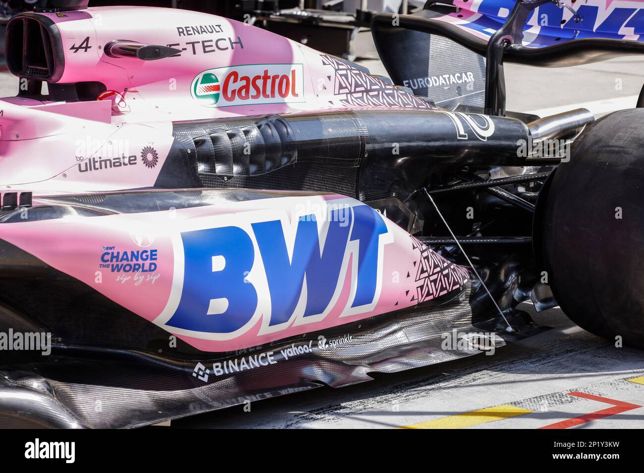 Alpine F1 Team A523, mechanical detail during the Formula 1 Gulf Air ...