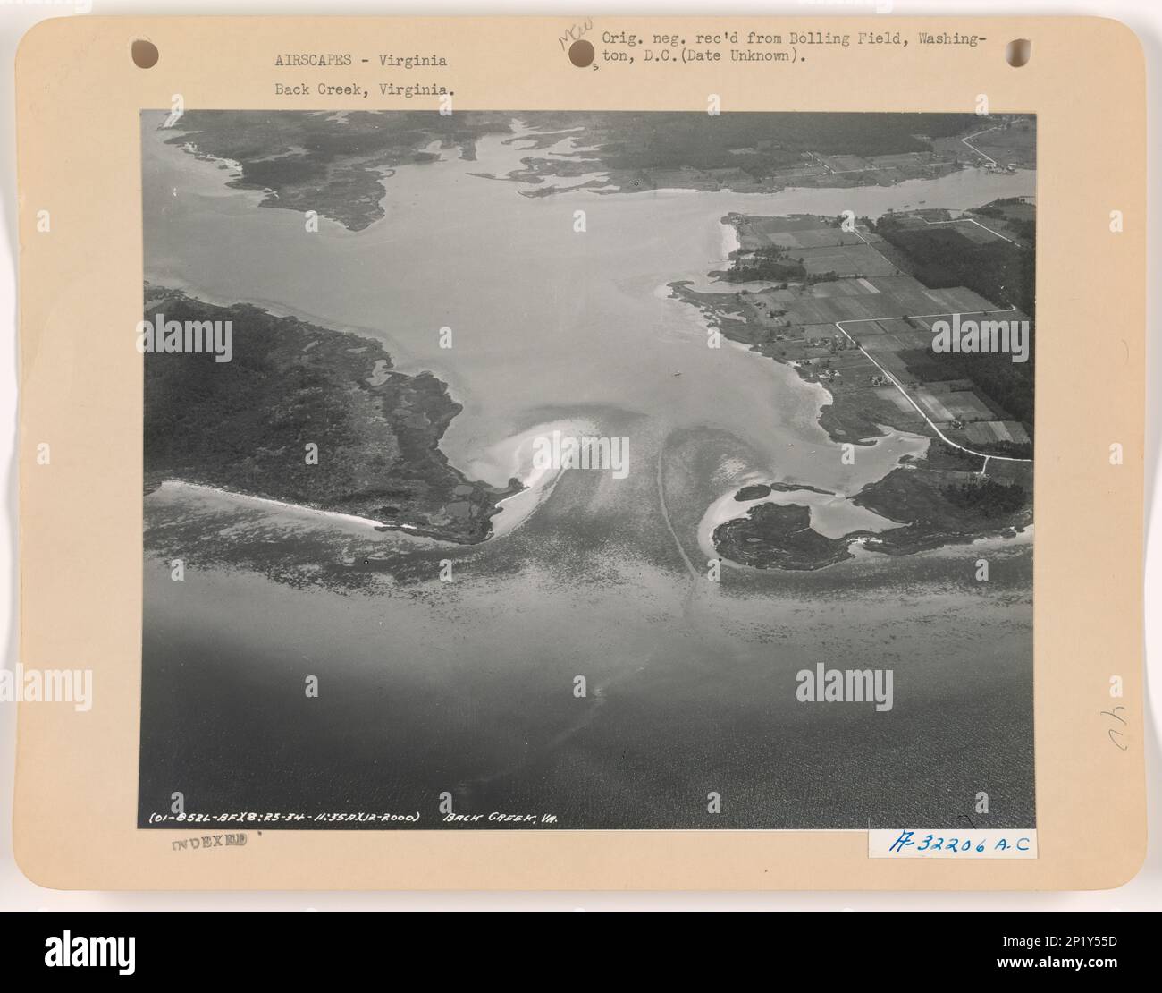 Virginia - Back Creek, Aerial Photograph Stock Photo - Alamy